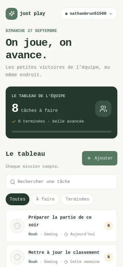 Just Play Tasker