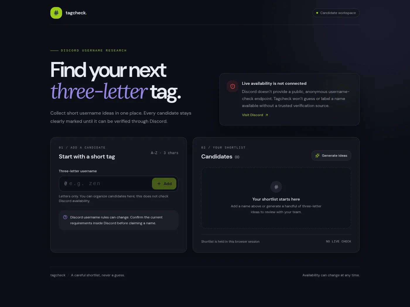 Discord Name Verifier