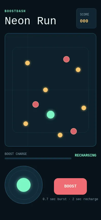 BoostDash 2D