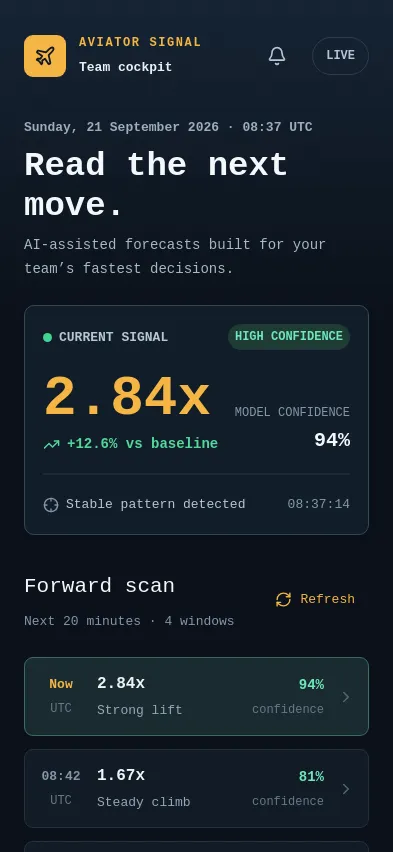 Aviator Signal Predictor