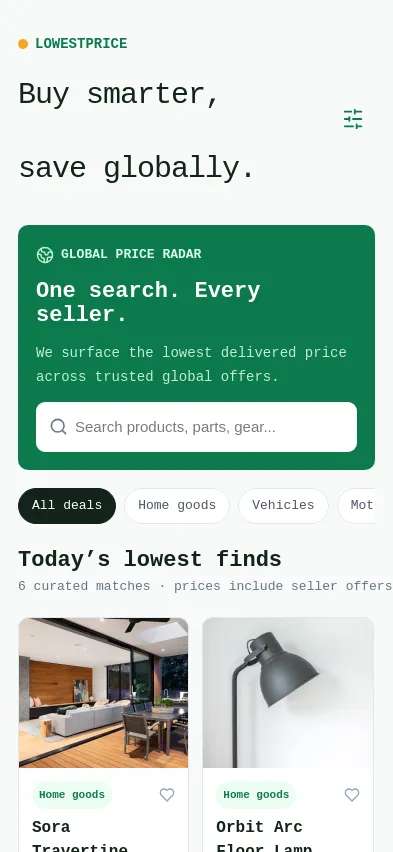 LowestPrice Shop Hub