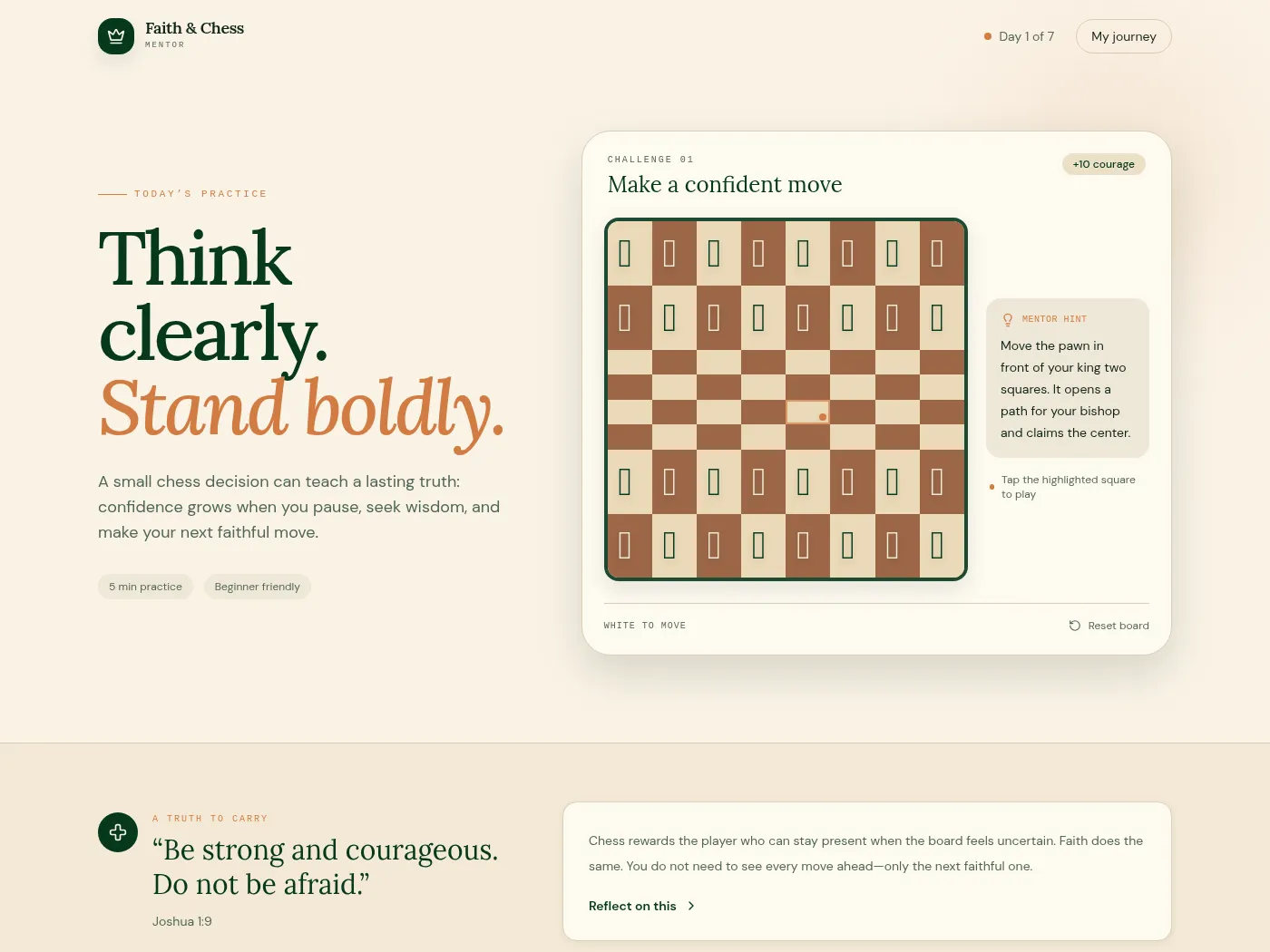 Faith & Chess Mentor