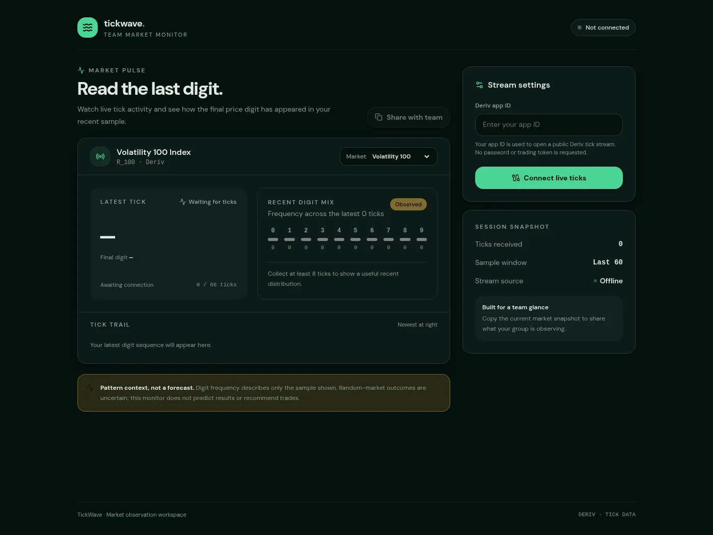 TickWave Trading App