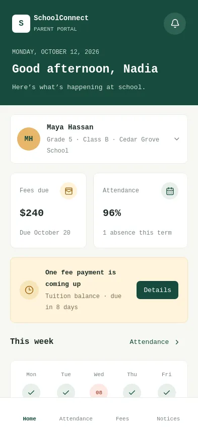 SchoolConnect Parent App