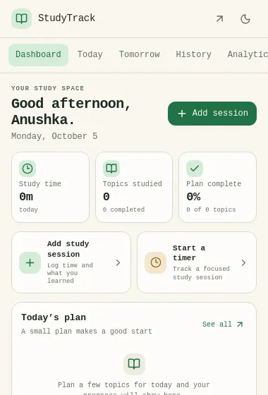 StudyTrack Extension