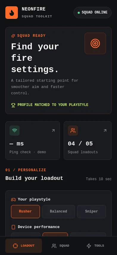 NeonFire Squad Toolkit