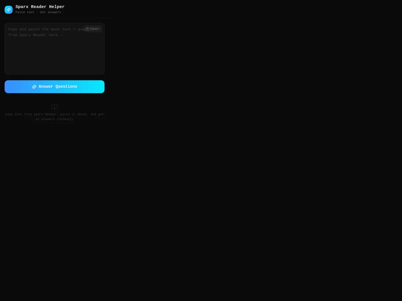 Sparx Reader Helper