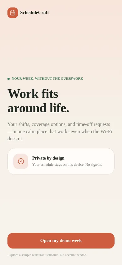 ScheduleCraft