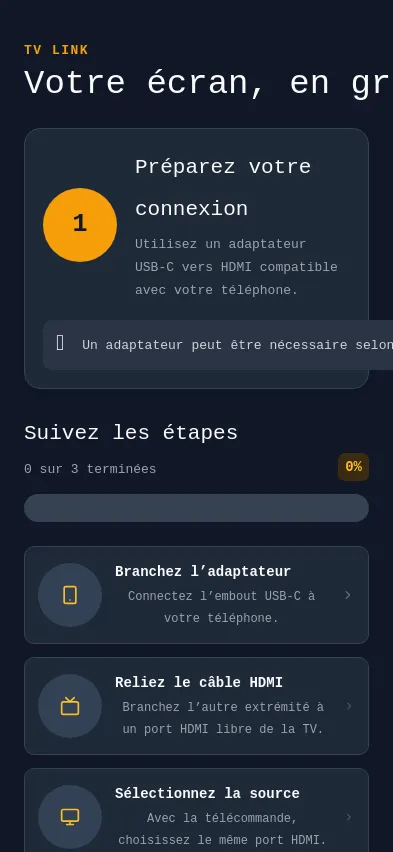 TV Charger Connector App