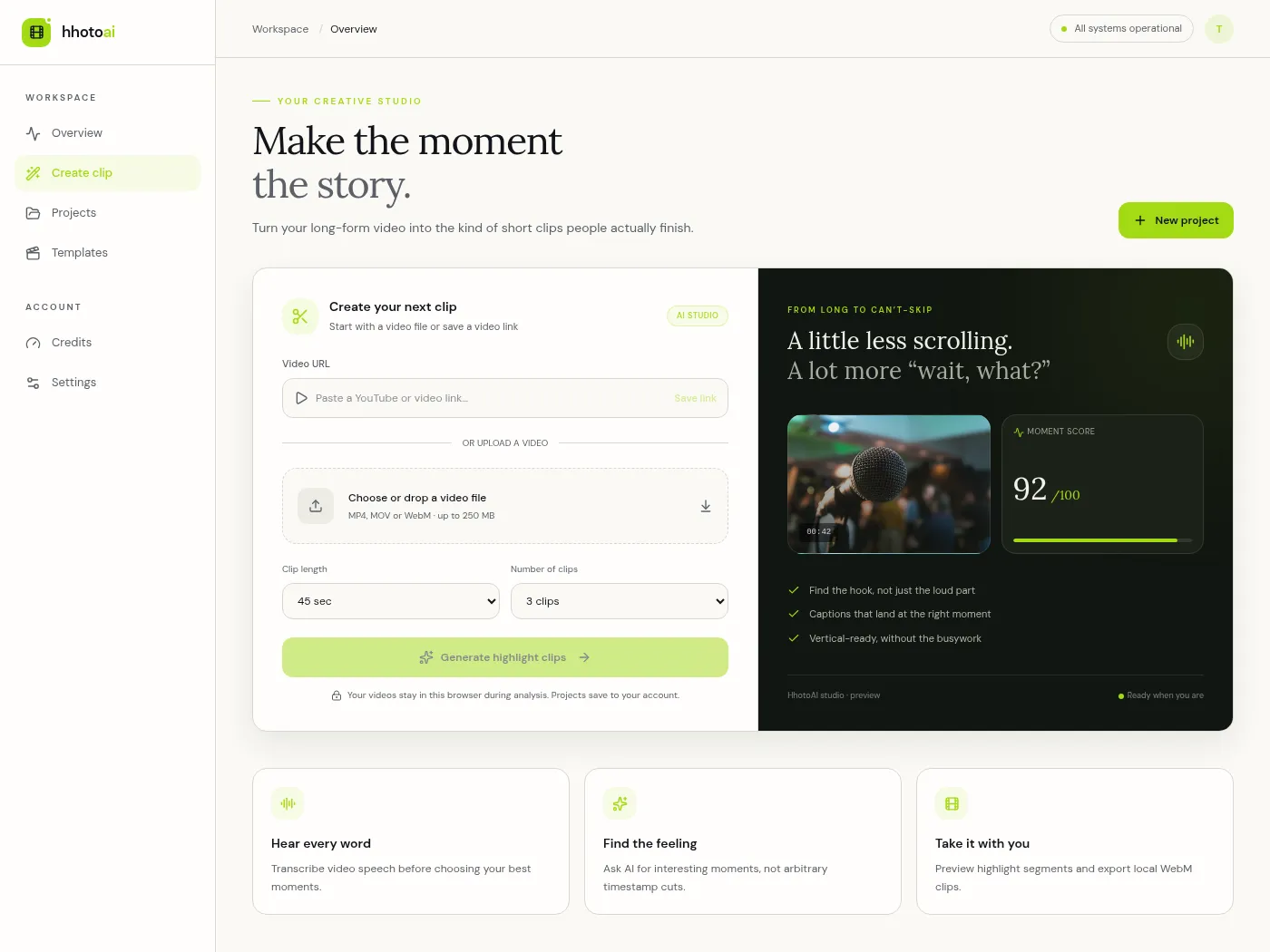 HhotoAI Video Platform
