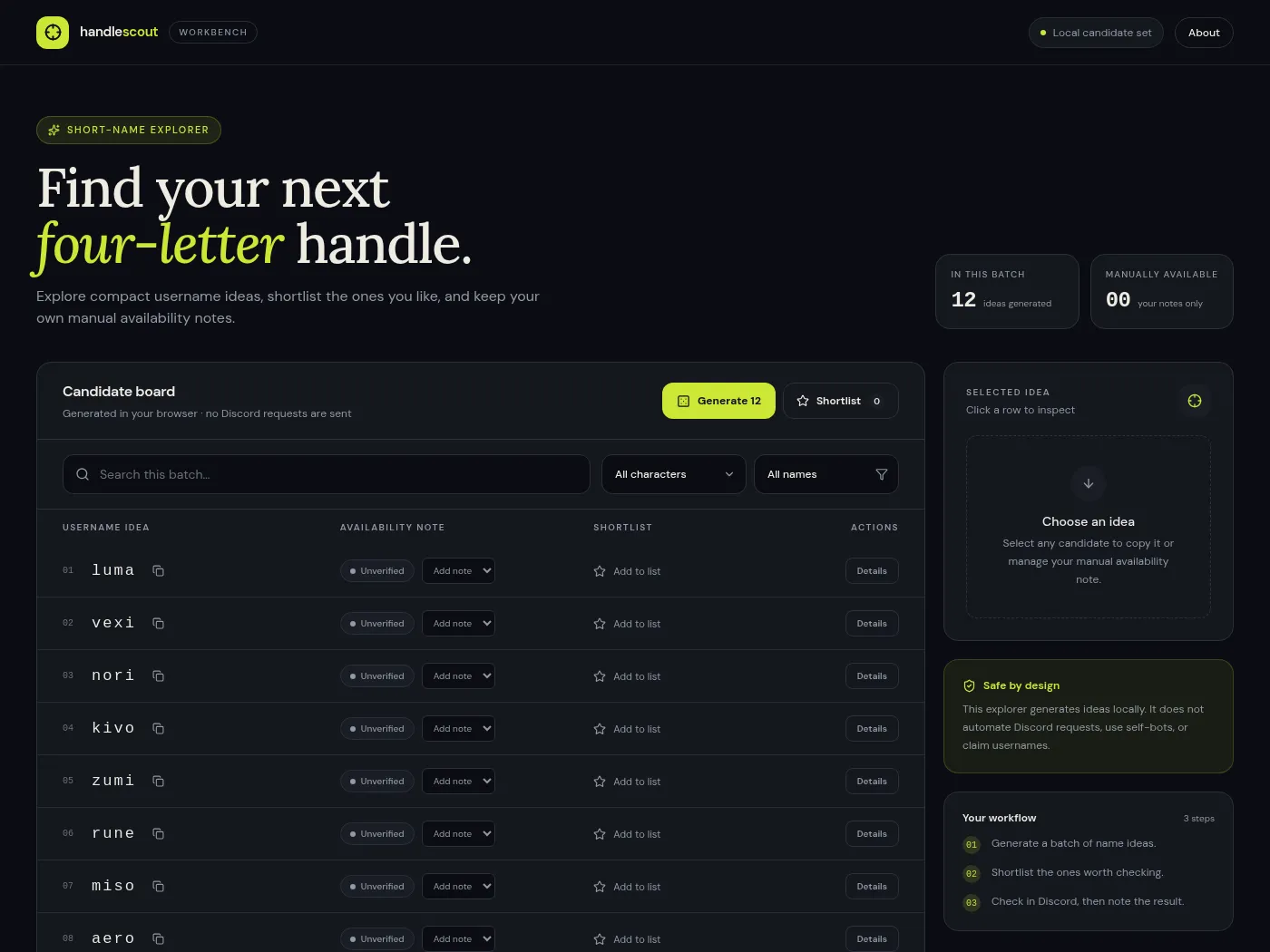 Discord Handle Hunter