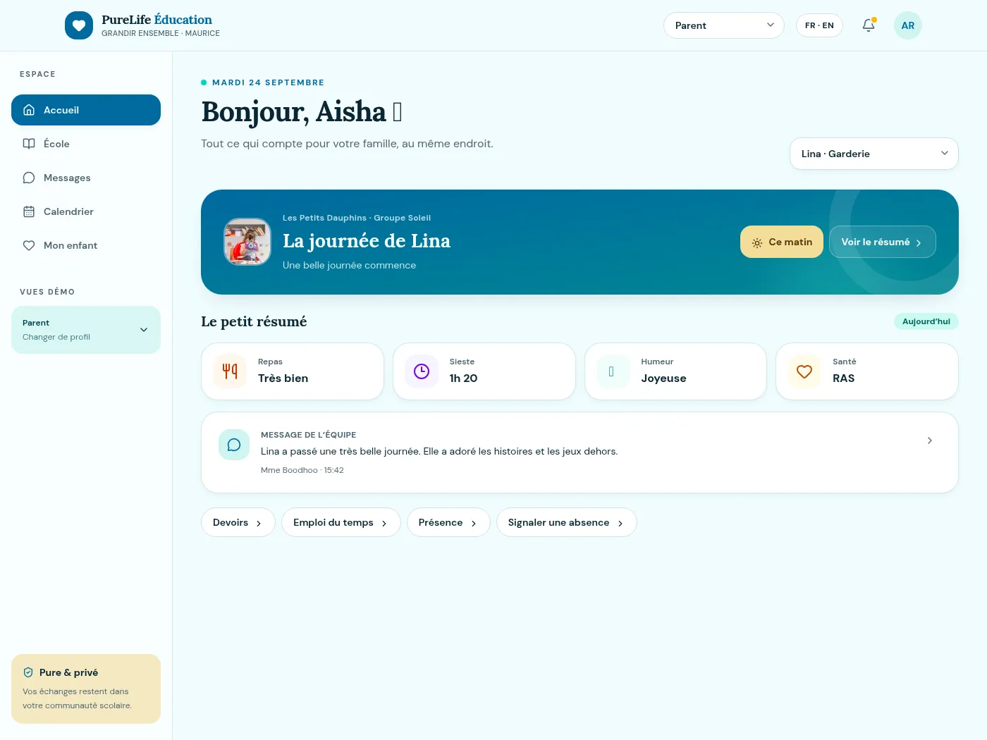 PureLife Éducation Suite