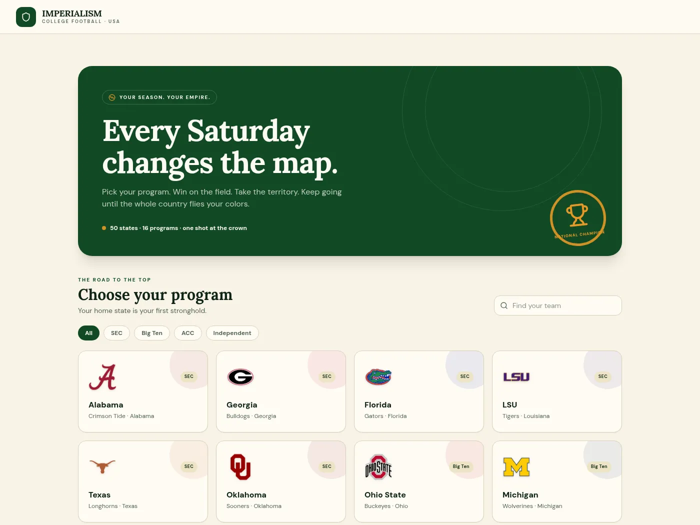 CFB Imperialism Simulator