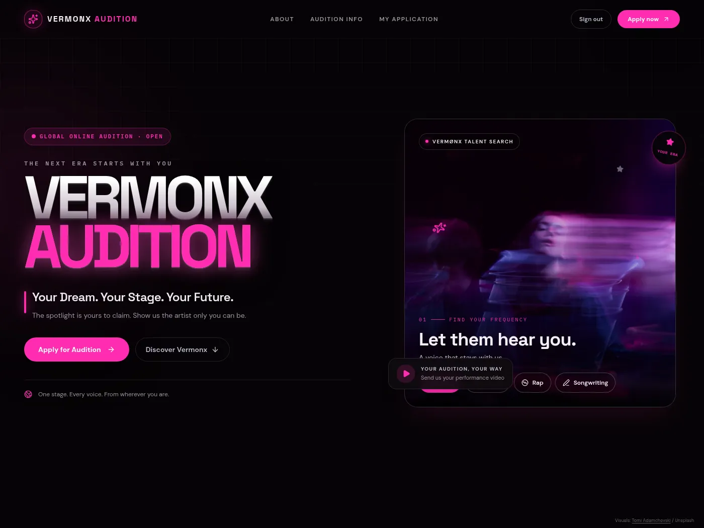 Vermonx K-Pop Auditions