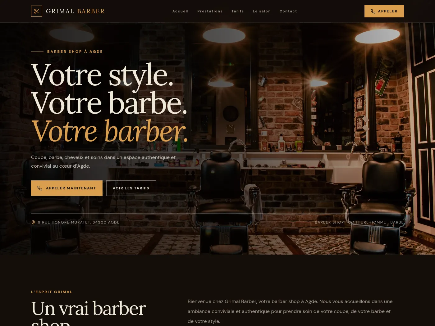 Barber Shop Web Launch
