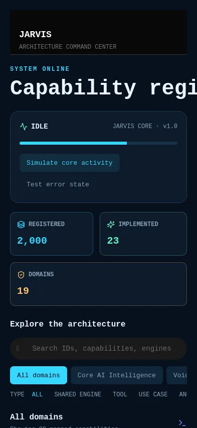 JARVIS AI Architecture App