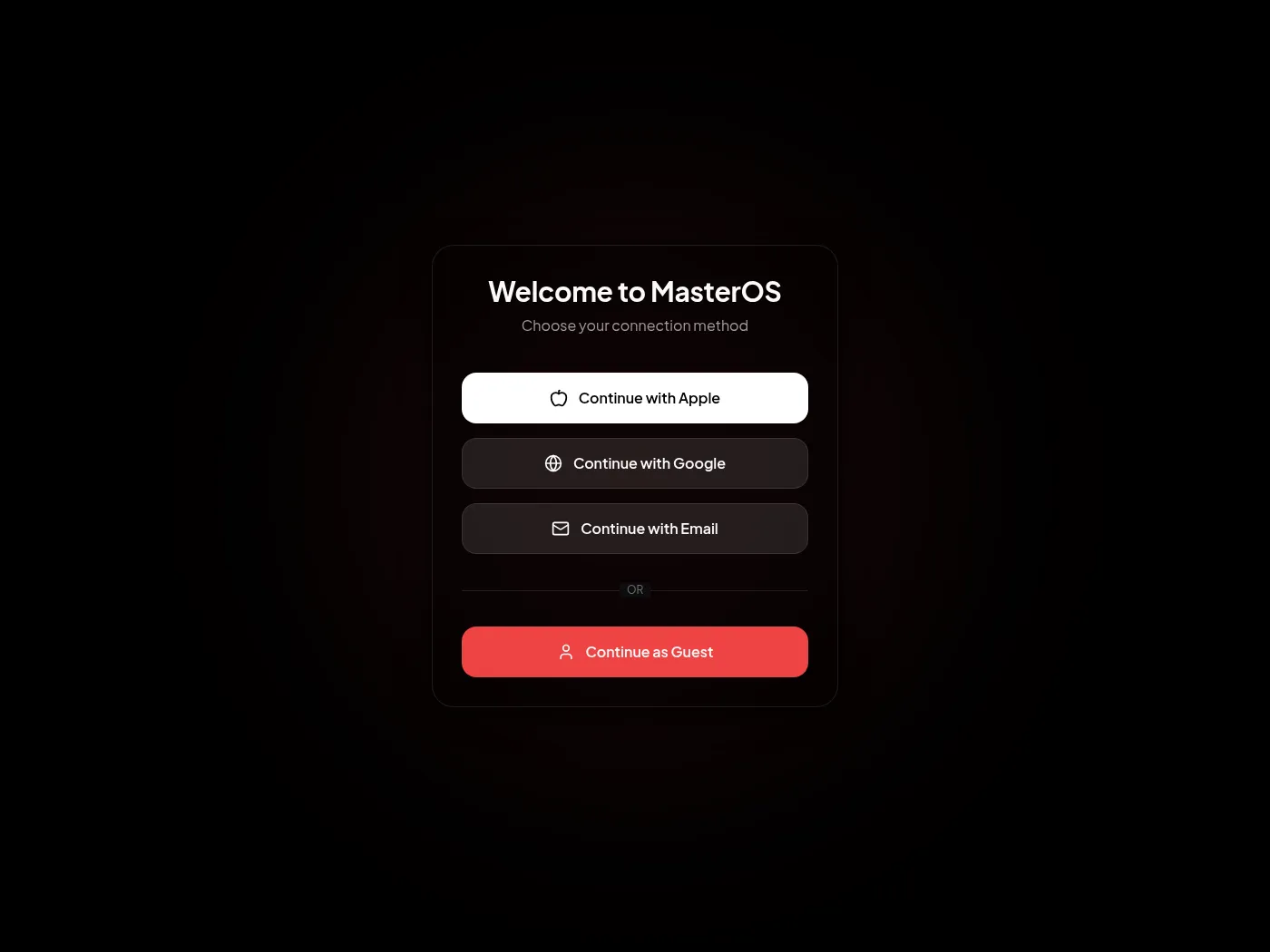 MasterOS Web Desktop