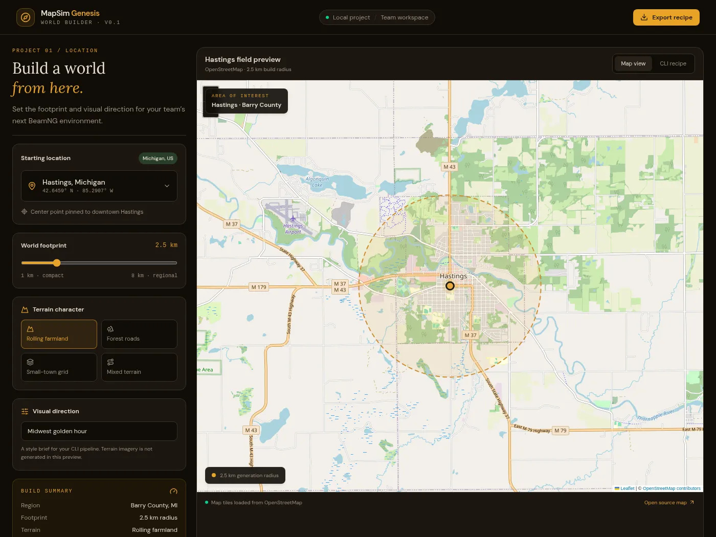 MapSim Genesis