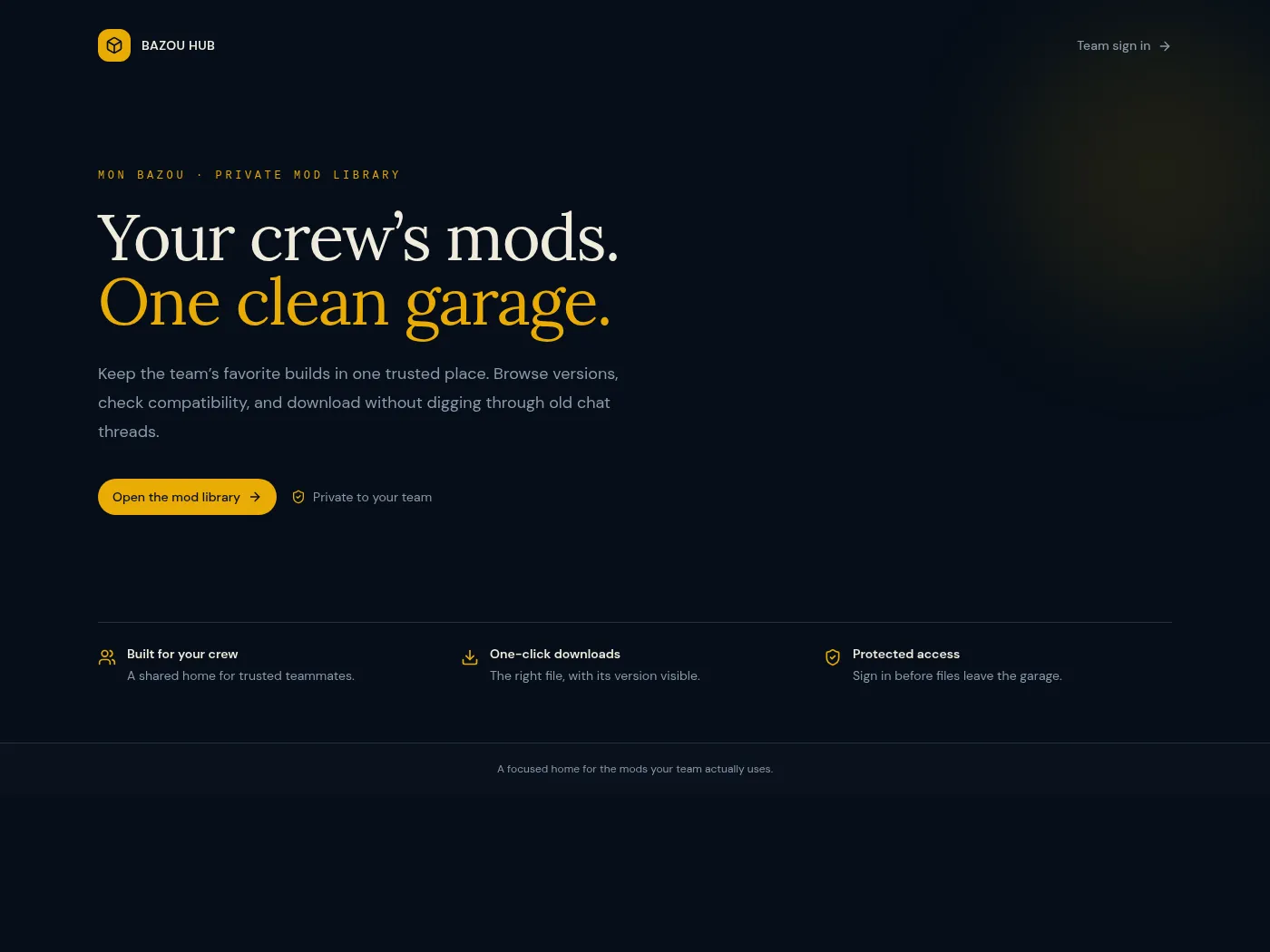 Mon Bazou Mod Portal