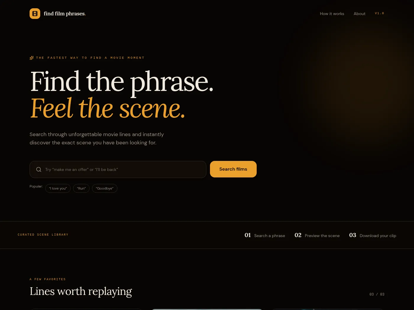 Find Film Phrases