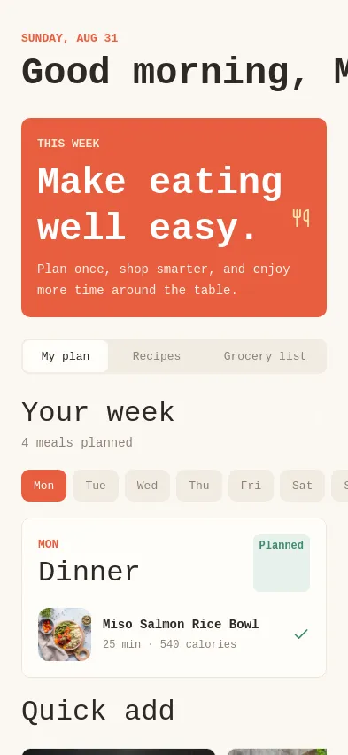 SmartMeal Planner