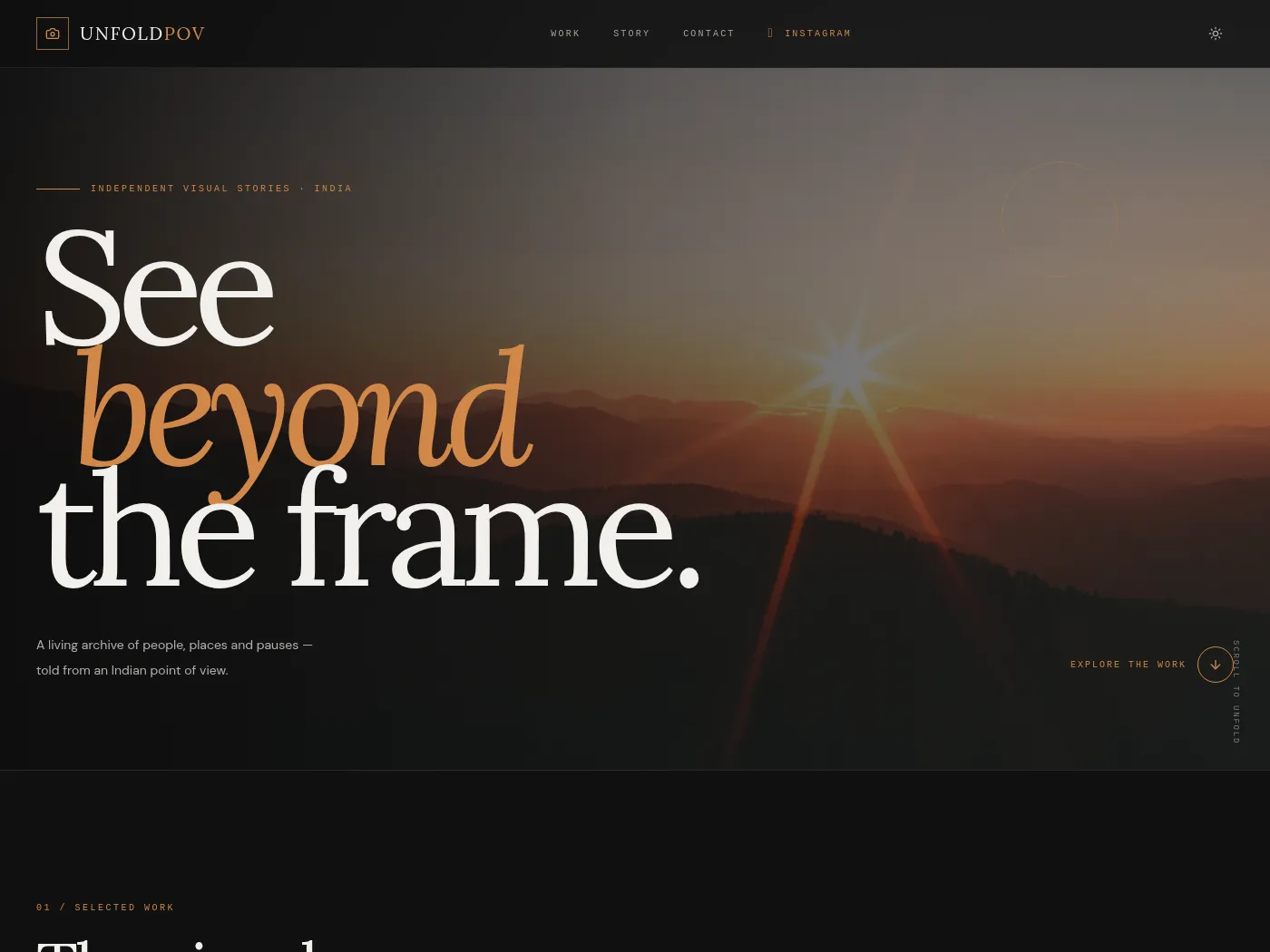 UnfoldPOV Portfolio Site