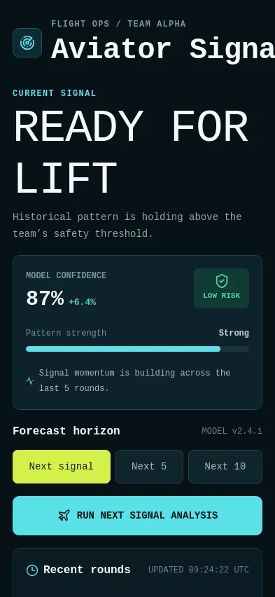 Aviator Signal Predictor