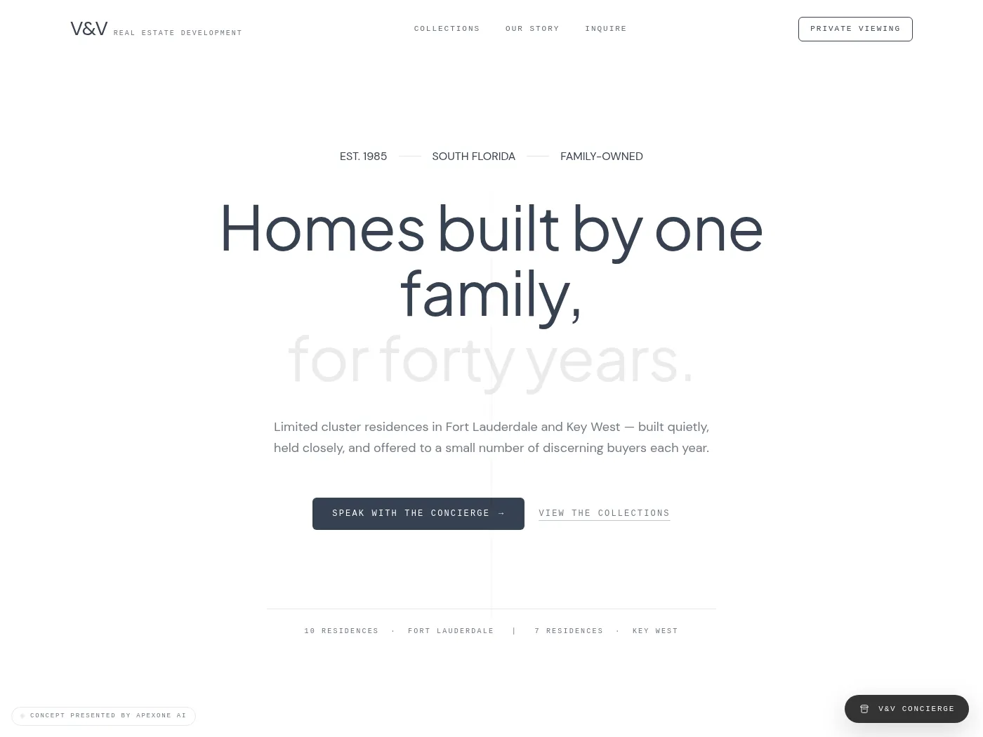 V&V Real Estate Web