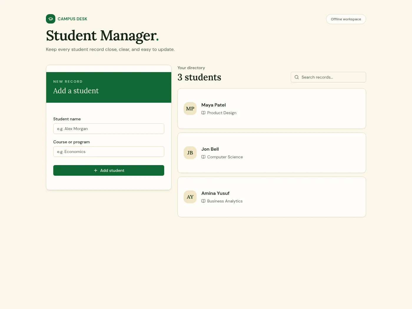 Student Manager Pro