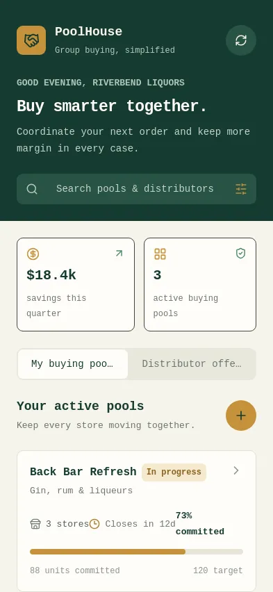 Liquor Pool App