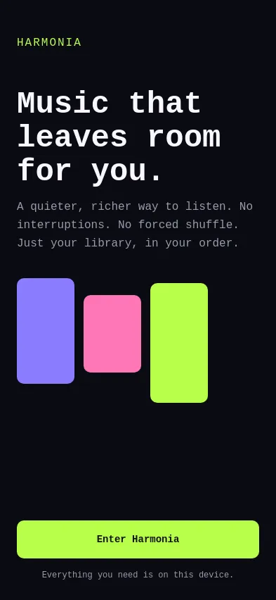 Harmonia Music Player