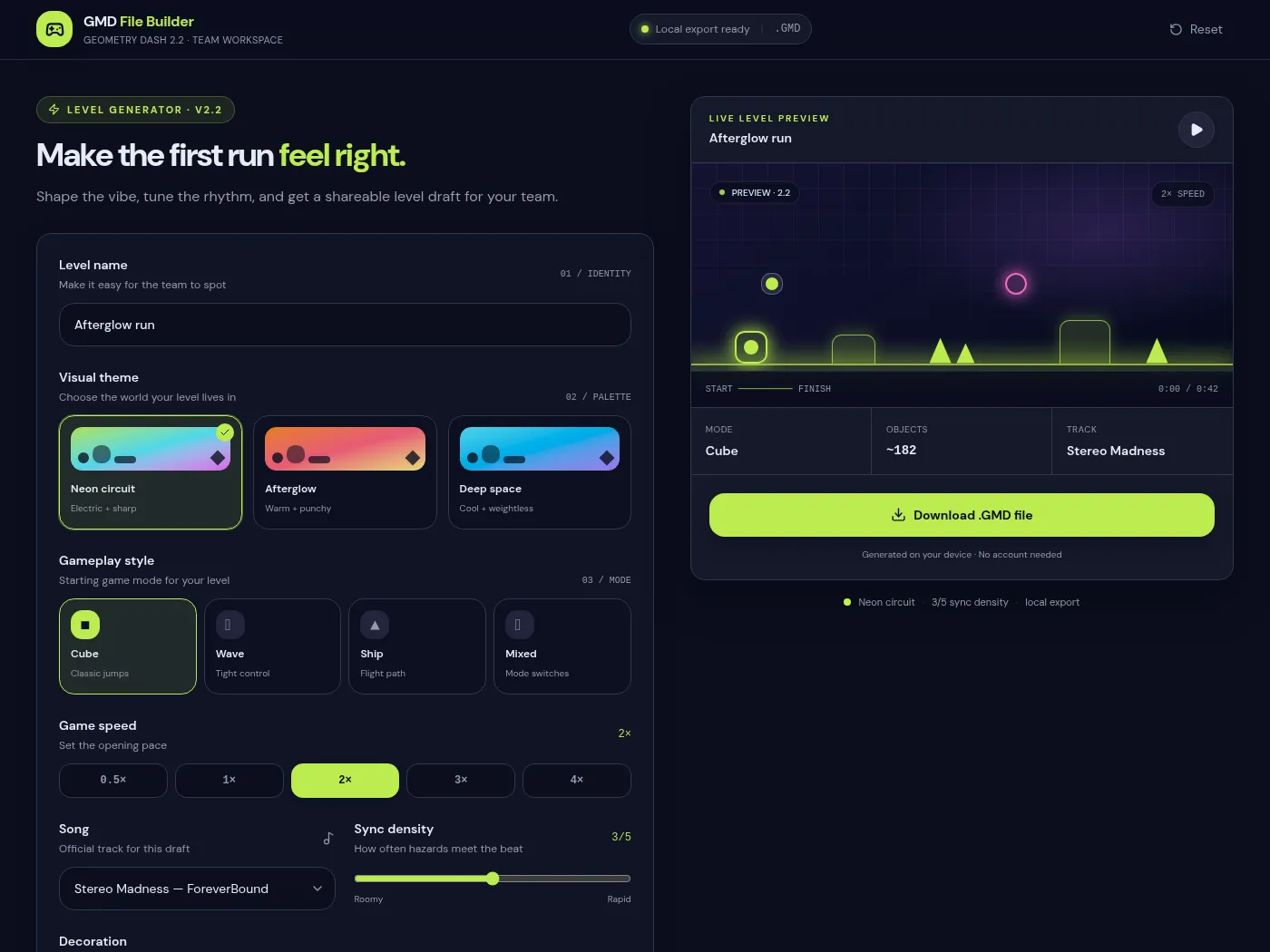 GMD File Builder