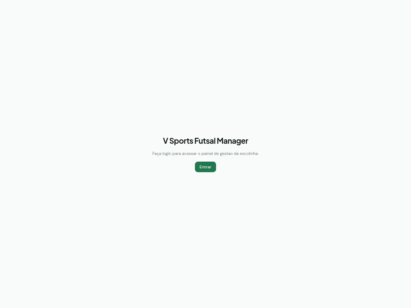 V Sports Futsal Manager