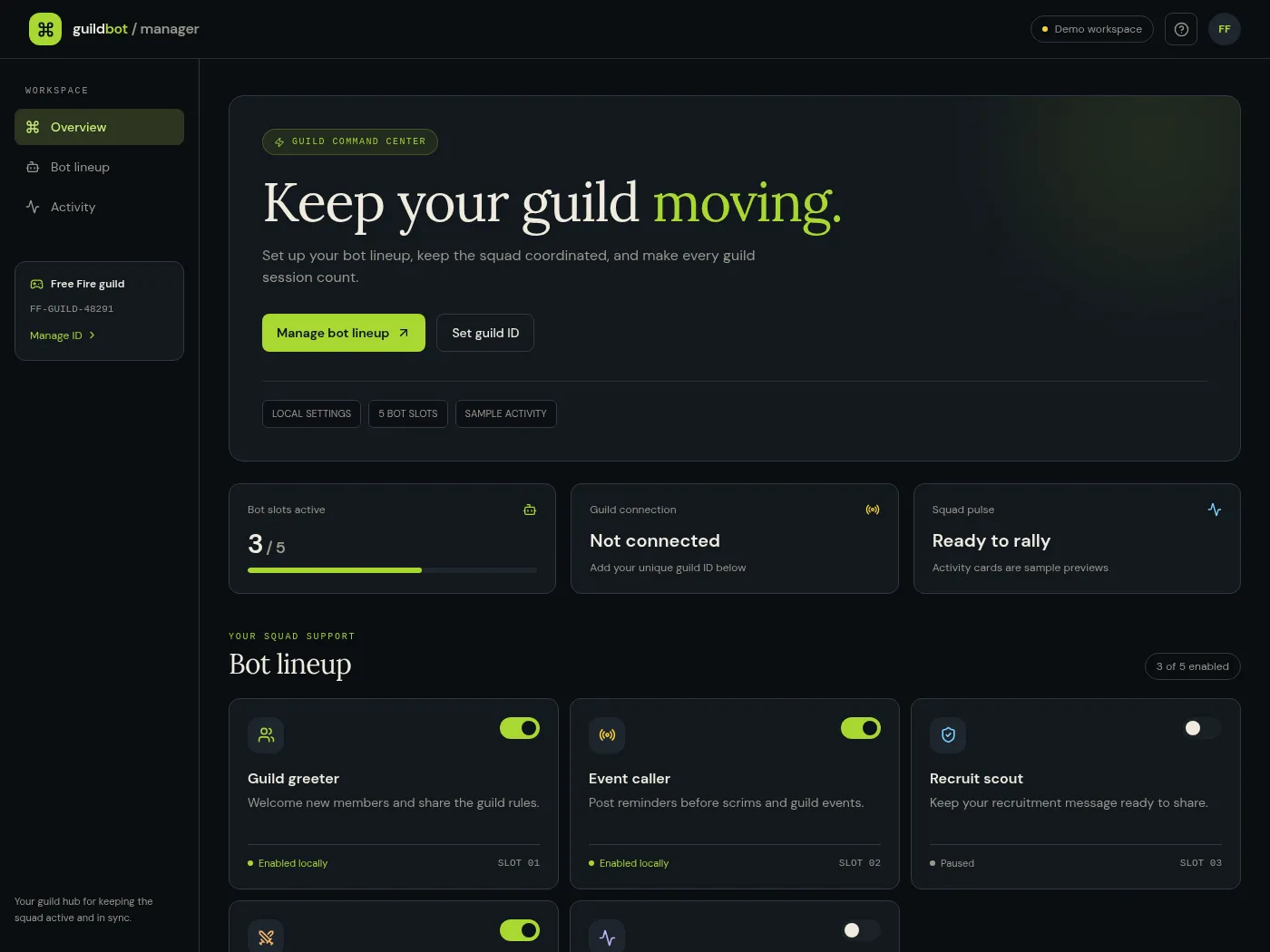 GuildBot Manager