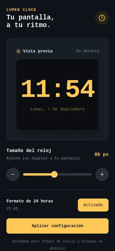 Android Digital Clock APK