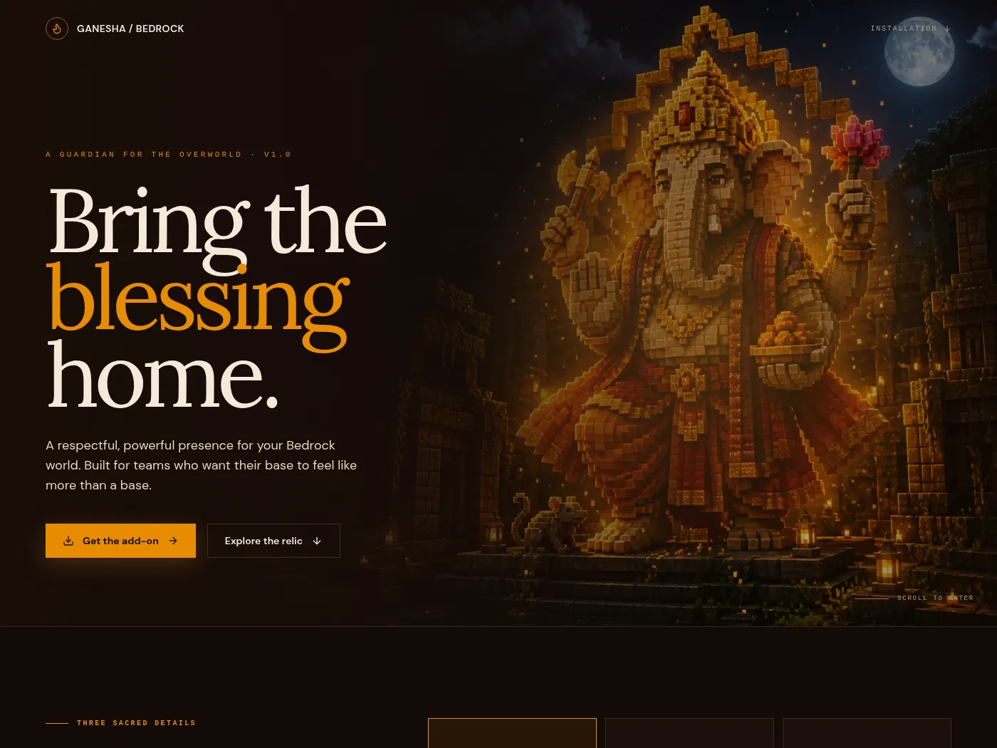 Lord Ganesha Minecraft Add-On
