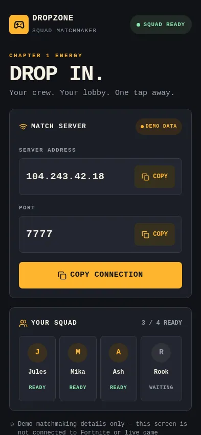 Fortnite Matchmaking Retro