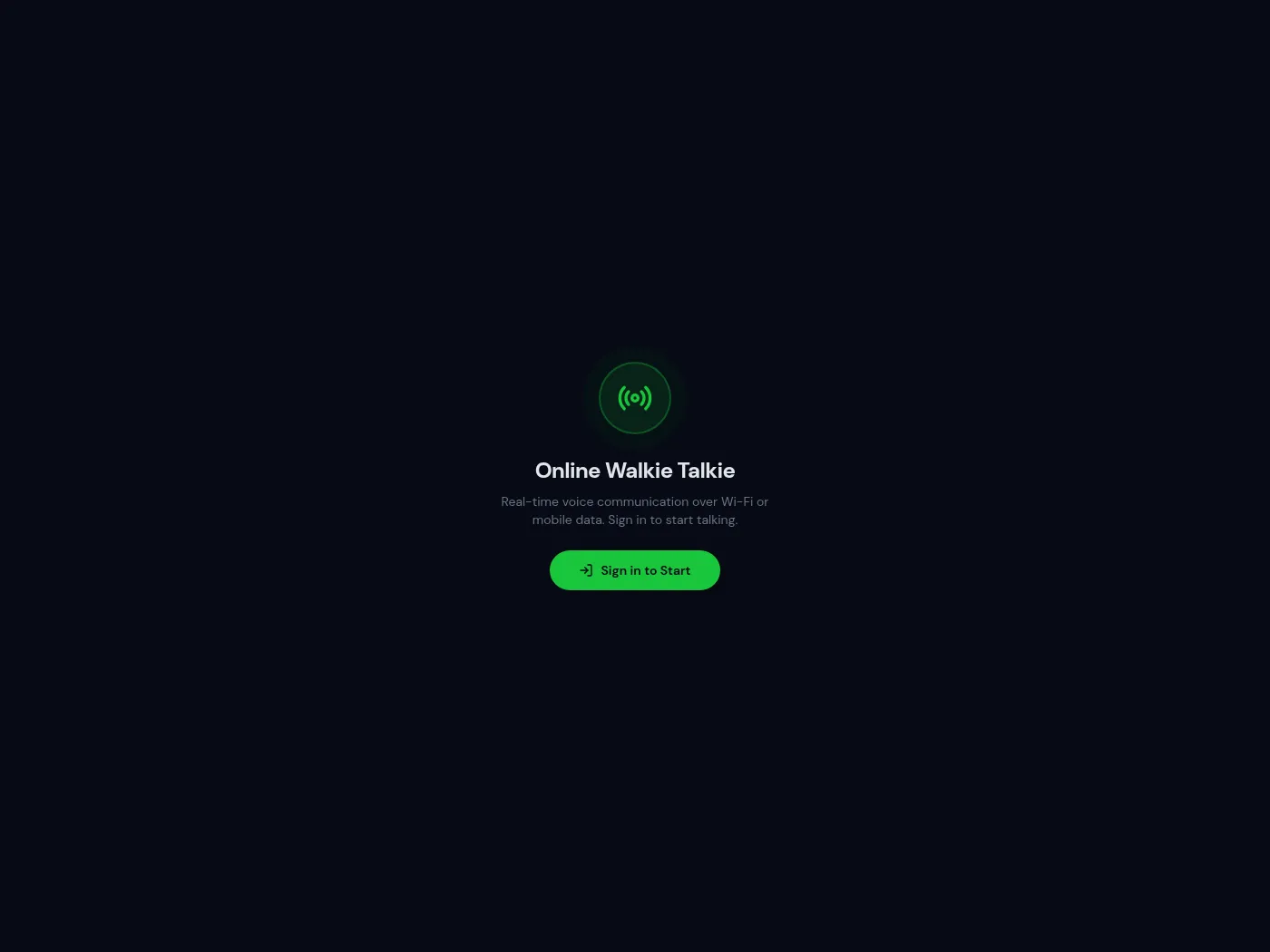 Online Walkie Talkie