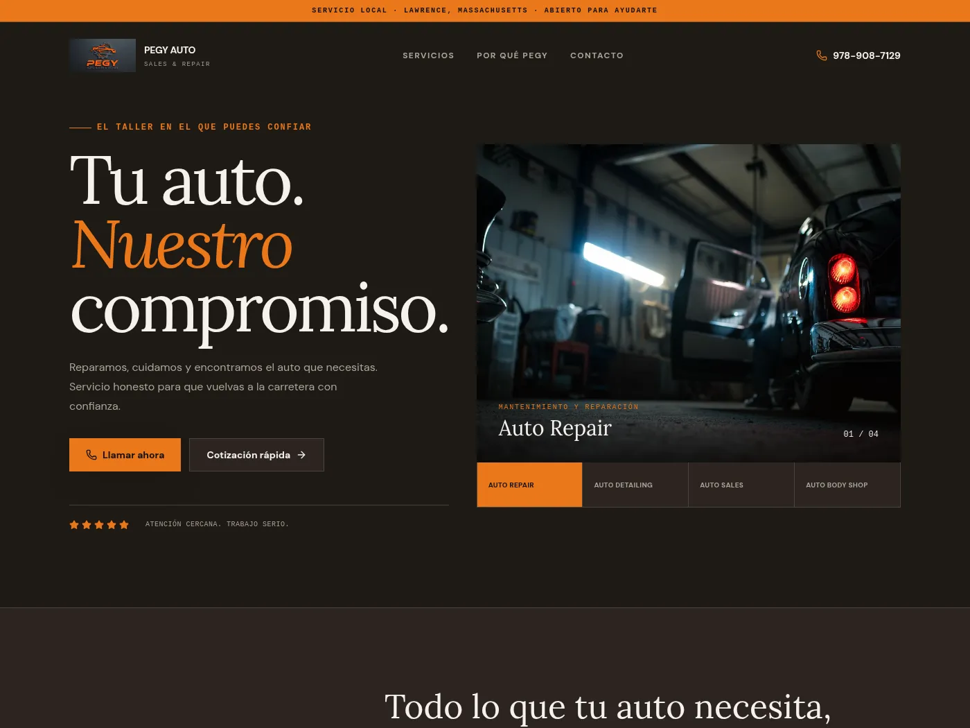 PEGY Auto Sales Site