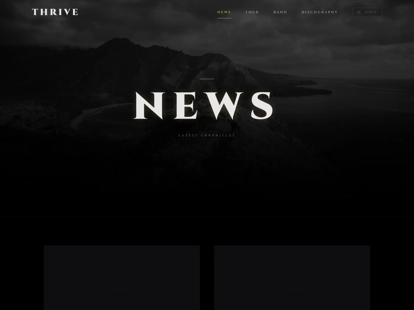 THRIVE Rock Band Site