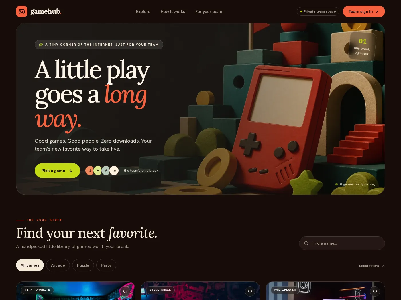 GameHub Portal