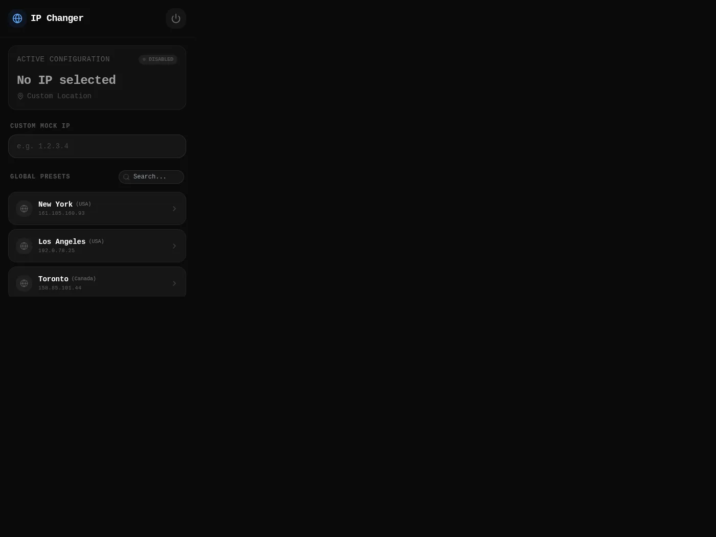 IP Changer Mock Extension