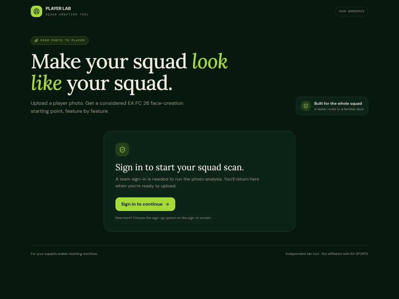 EA FC Player Slider AI