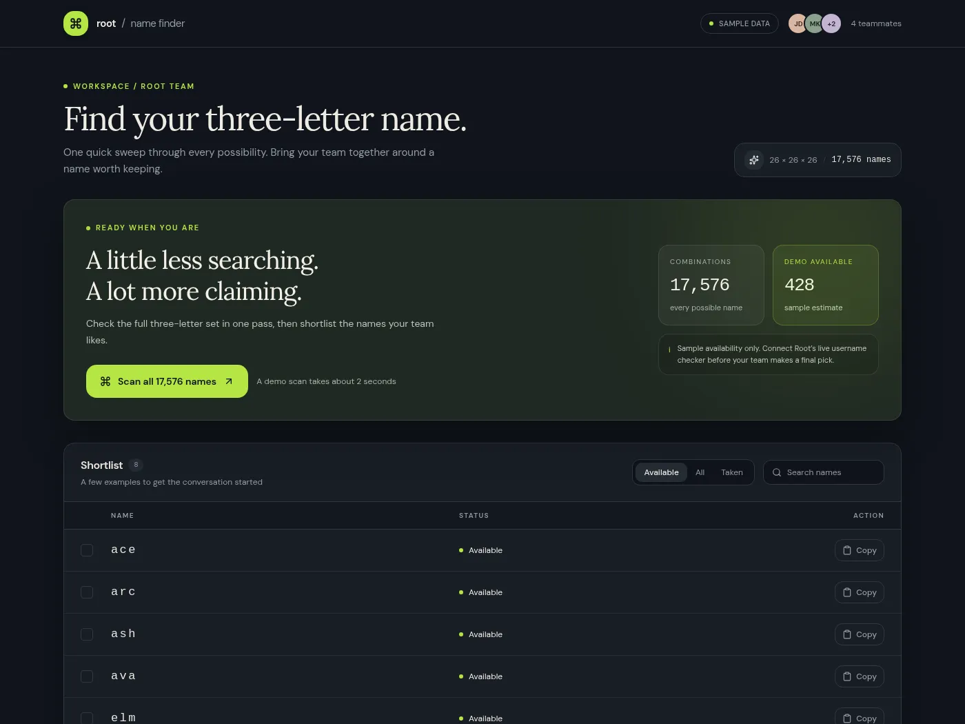 Root Username Scanner