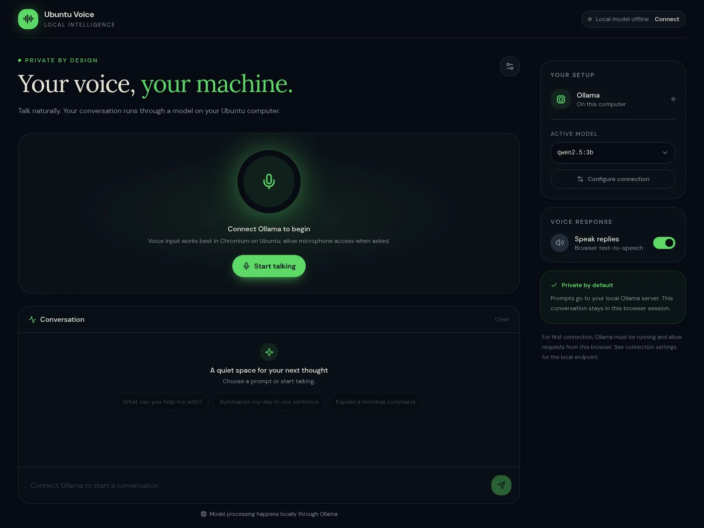 Ubuntu Voice AI Assistant