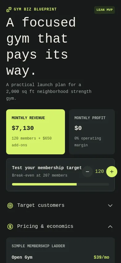 Gym Biz Blueprint