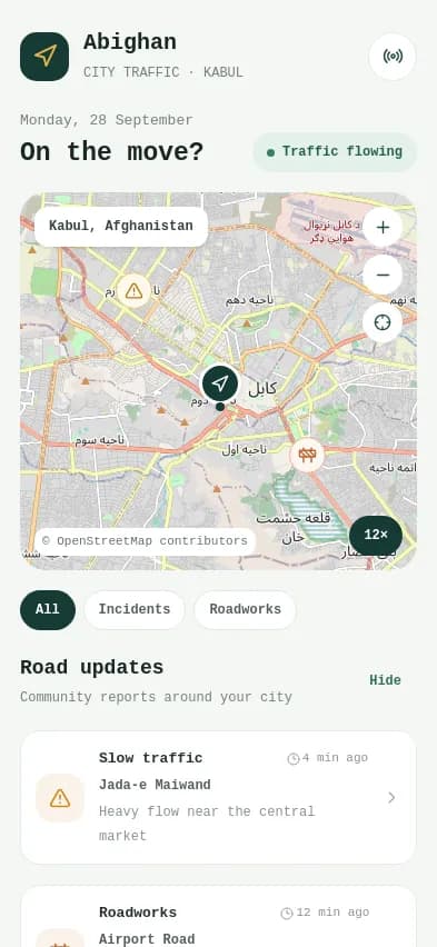 Abighan Traffic App
