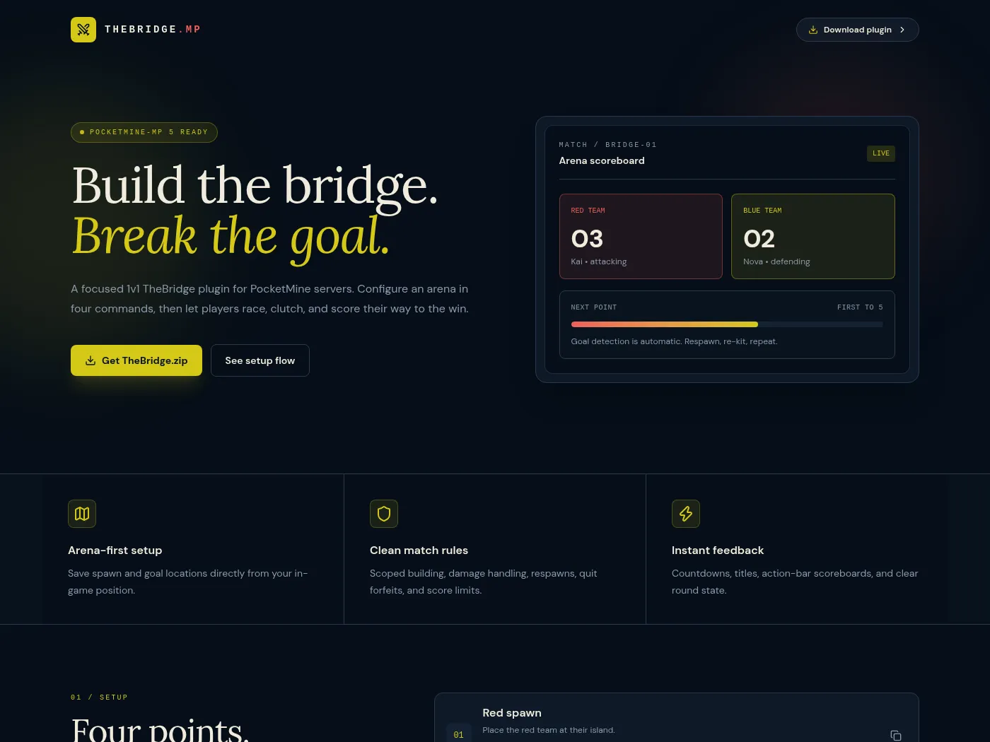 TheBridge PocketMine Plugin