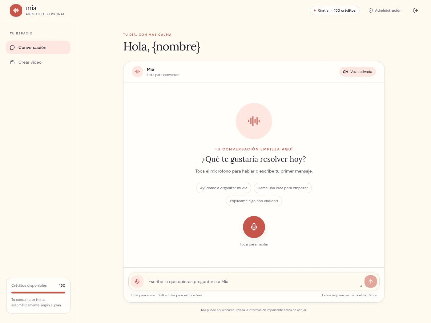 Mía Voice Assistant Suite