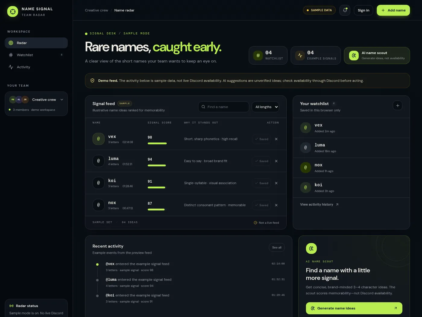 Username Sniper AI